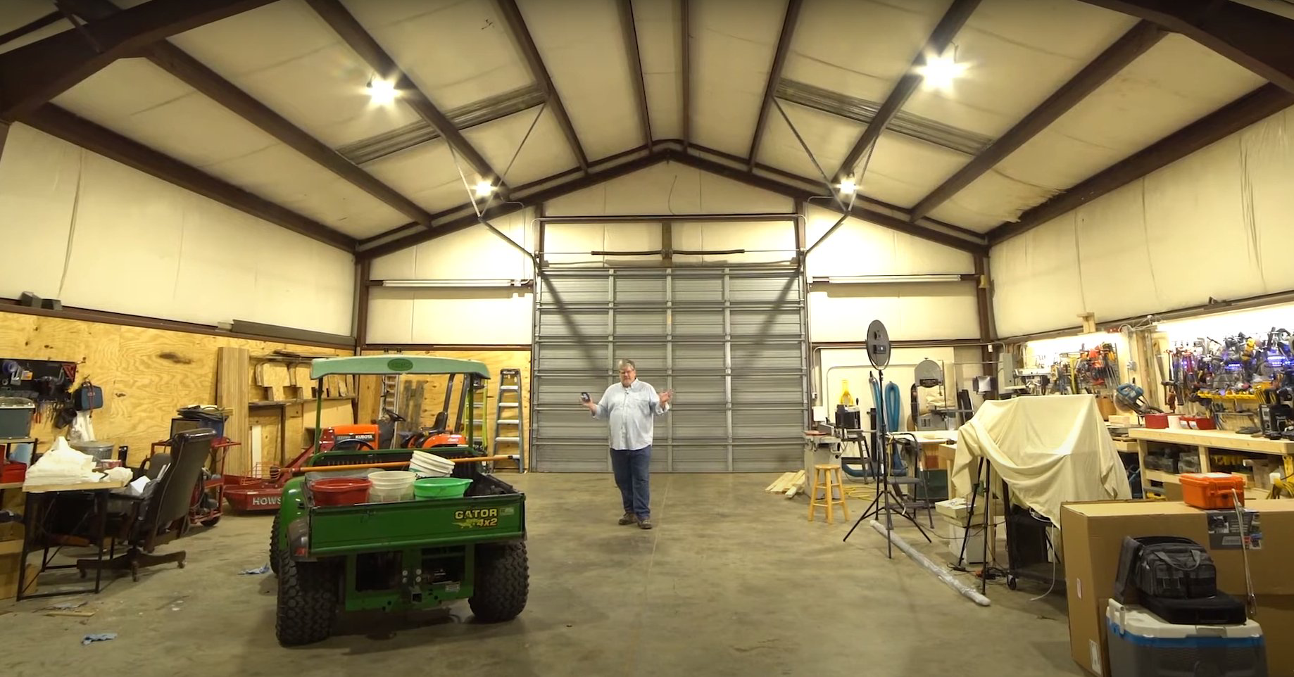 Lighting Up the Large Garage: A Transformation with UFO High Bay LEDs ...
