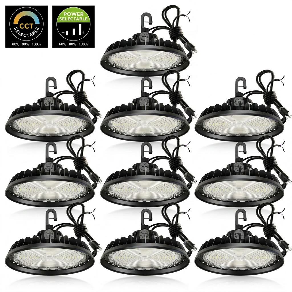 Adjustable JC-LGL LED High Bay Lights - 150W to 240W - Bright & Safe